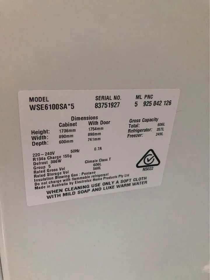 Westinghouse WSE6100SA*5 Fridge Freezer Parts – FridgeParts.com