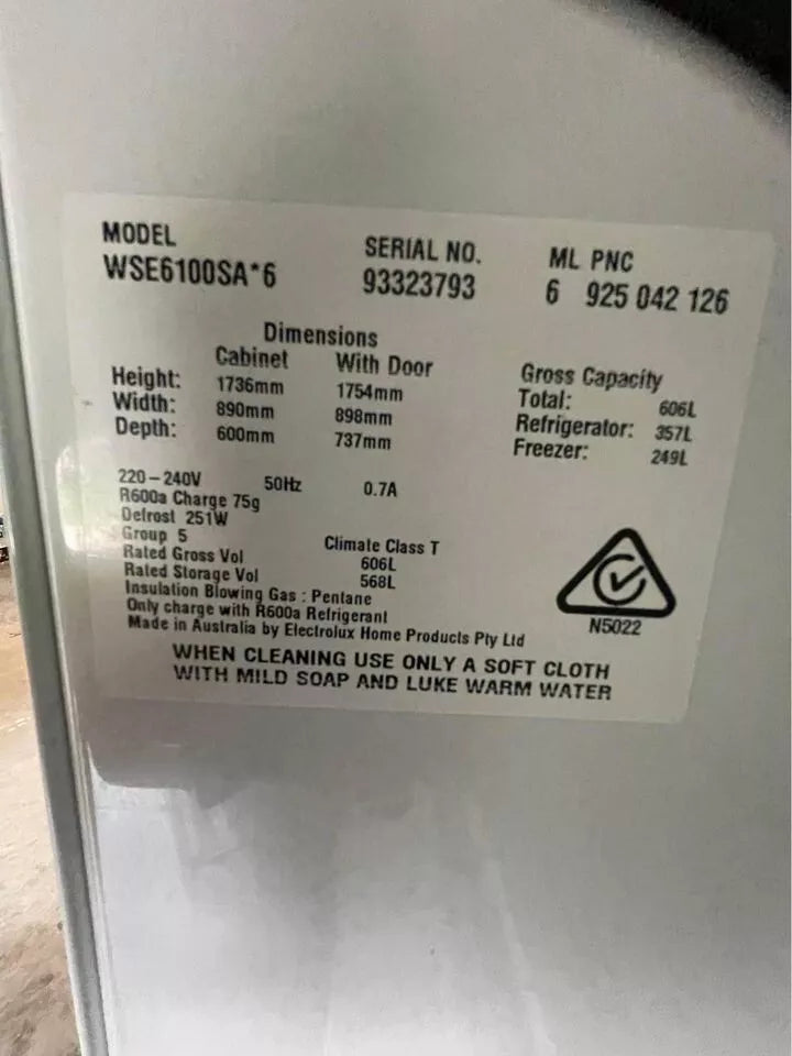 Westinghouse WSE6100SA*6 Fridge Freezer Parts – FridgeParts.com